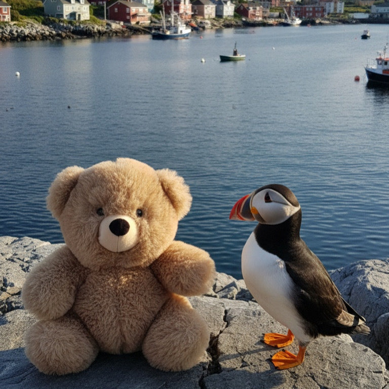 Fluffy goes to The Battery, St. John's, Newfoundland – Teddy On Tour